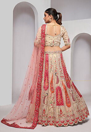 Buy Beige Color Lehenga Cholis and Beige Color Designer Lehengas
