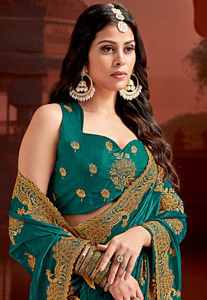 Buy Green Sarees Online with Latest Trendy Styles