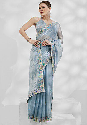 Pure Chiffon Sarees - Buy Latest Designer Chiffon Saree Online - Utsav ...