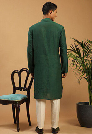 Men's Green Kurta Pajama: Buy Latest Men's Ethnic Wear Online | Utsav ...