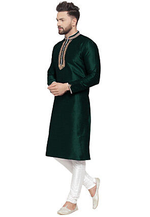 Men's Green Kurta Pajama: Buy Latest Men's Ethnic Wear Online | Utsav ...