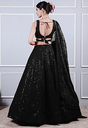 Black Lehenga Cholis: Buy Latest Indian Designer Black Lehenga Cholis ...