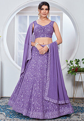 Buy Purple Lehenga Choli Online | Latest Designs & Looks