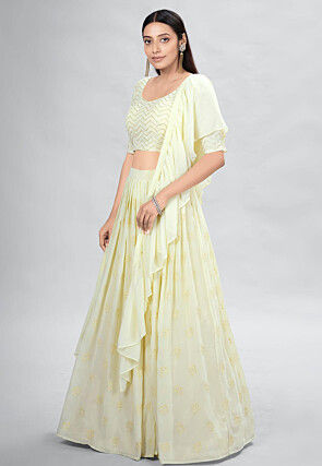 Yellow Lehenga Cholis: Buy Latest Indian Designer Yellow Ghagra Choli ...