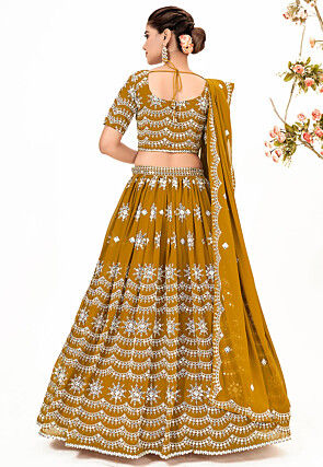Yellow Lehenga Cholis: Buy Latest Indian Designer Yellow Ghagra Choli ...
