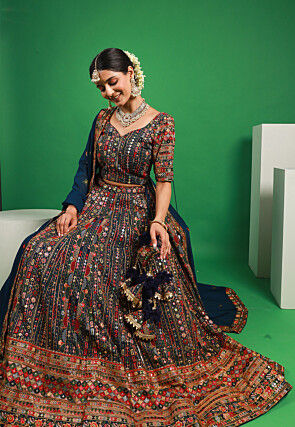 Georgette Lehenga | Buy Desiger Georgette Lehenga Choli Online
