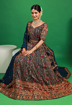 Georgette Lehenga | Buy Desiger Georgette Lehenga Choli Online