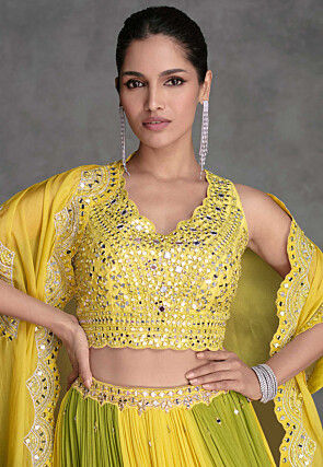 Yellow Lehenga Cholis: Buy Latest Indian Designer Yellow Ghagra Choli ...