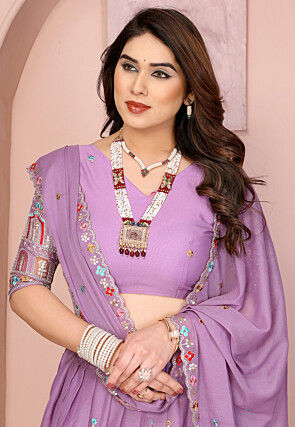 Buy Purple Lehenga Choli Online | Latest Designs & Looks