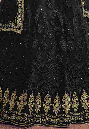 Get Online Trendy Indian Designer Black Lehenga Cholis For Women