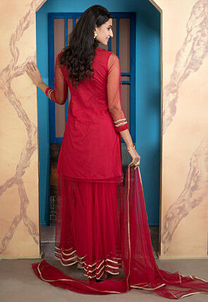 Net Salwar Suit Kameez: Buy Net Salwar Suit Online | Utsav Fashion