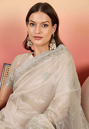 Silver Sarees | Buy Silver Colour Designer Sarees Online