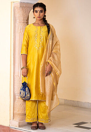 Yellow Pakistani Suits & Salwar Kameez: Buy Online | Utsav Fashion