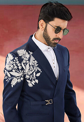 Blue Designer Blazers for Men | Indian Ethnic Wear