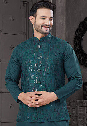 Men's Green Kurta Pajama: Buy Latest Men's Ethnic Wear Online | Utsav ...