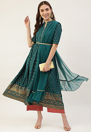 Figure Flattering A-line Suits in Different Styles|Utsav Fashion