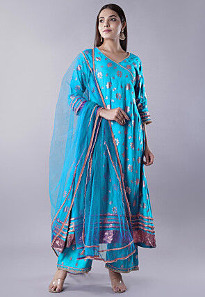 Blue Salwar Suit: Buy Blue Salwar Kameez for Women Online | Utsav Fashion