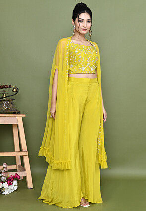 Chiffon Dress: Expolre Indian Chiffon Fabric Dresses | Utsav Fashion