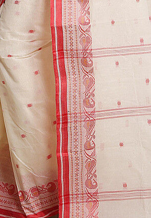 White Cotton Sarees: Buy Latest Designs Online | Utsav Fashion