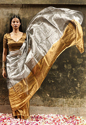 Silver Sarees | Buy Silver Colour Designer Sarees Online