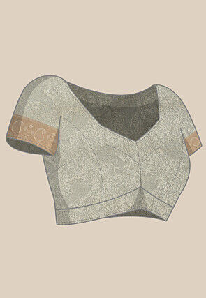 Silver Sarees | Buy Silver Colour Designer Sarees Online