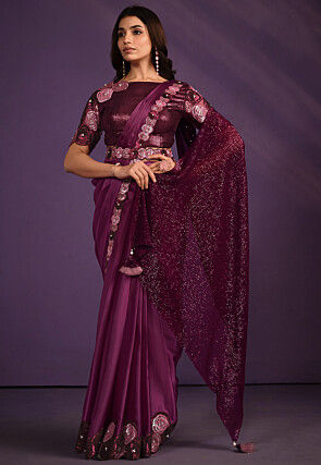 Pre Stitched Sarees: Shop Pre Stitched Sari Online at Utsav Fashion