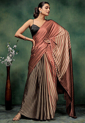 Pre Stitched Sarees: Shop Pre Stitched Sari Online at Utsav Fashion