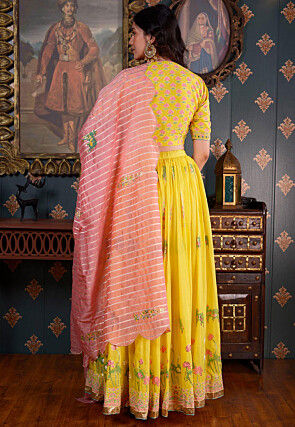 Yellow Lehenga Cholis: Buy Latest Indian Designer Yellow Ghagra Choli ...