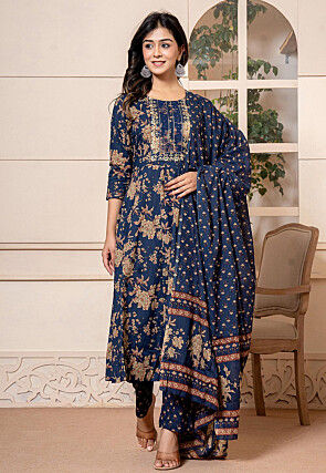 Figure Flattering A-line Suits in Different Styles|Utsav Fashion