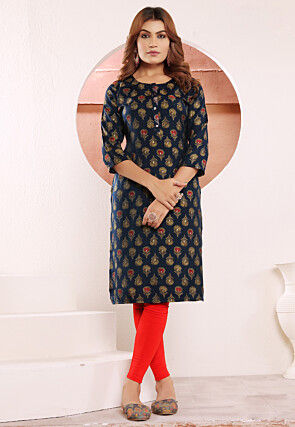 Buy Digital Printed Rayon A Line Kurta Set in Grey Online : TGW4509 ...