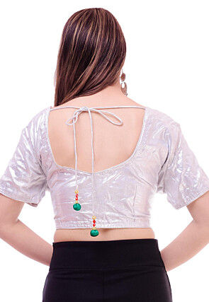 Silver - Ethnic Blouses: Buy Indian Saree Blouse Designs from Largest ...