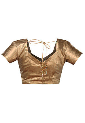 Golden Blouse Designs: Buy Latest Golden Color Blouse Online