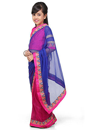 Buy Kids Sarees Online, Sarees for Kids, Kids Sari with Blouse