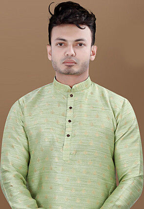 Men's Green Kurta Pajama: Buy Latest Men's Ethnic Wear Online | Utsav ...