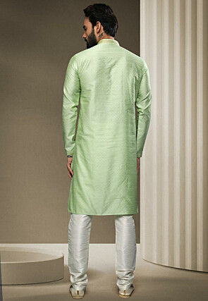 Men's Green Kurta Pajama: Buy Latest Men's Ethnic Wear Online | Utsav ...