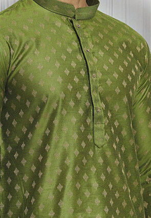 Men's Green Kurta Pajama: Buy Latest Men's Ethnic Wear Online | Utsav ...