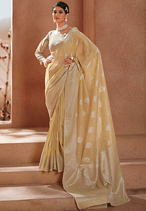 Beige Color Sarees: Buy Authentic Beige Sarees at Amazing Prices ...