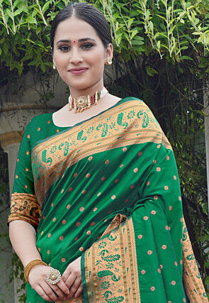 Green Wedding Sarees: Buy Latest Designs Online | Utsav Fashion