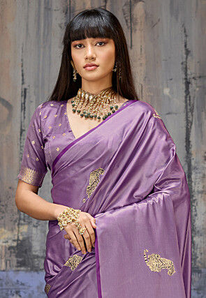 Purple Saree: Buy Latest Indian Designer Purple Saree Online - Utsav ...