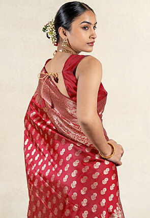 Red Wedding Sarees: Buy Latest Indian Designer Red Bridal Sarees Online ...