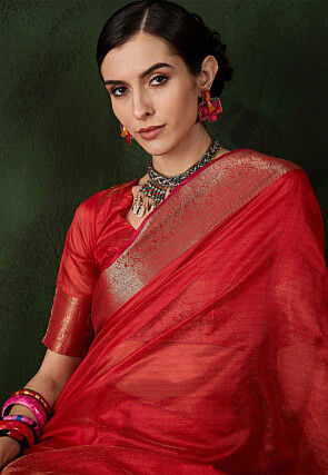 Red Saree: Buy Latest Red Sarees for Women Online