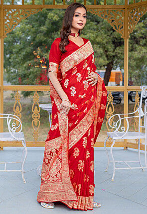 Red Saree: Buy Latest Red Sarees for Women Online