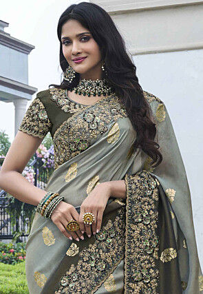 Grey Saree: Buy Latest Grey Colors Saree for Women Online