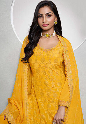 Yellow Pakistani Suits & Salwar Kameez: Buy Online | Utsav Fashion