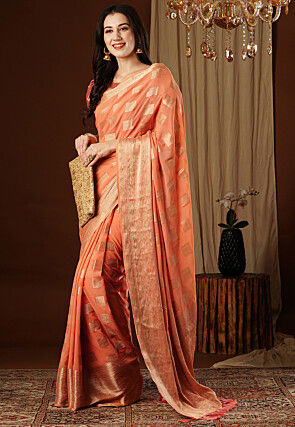 Wedding Georgette Sarees: Buy Latest Designs Online | Utsav Fashion