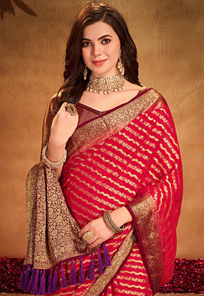 Red Wedding Sarees: Buy Latest Indian Designer Red Bridal Sarees Online ...