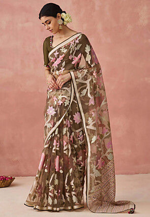 Brown Sarees | Buy Brown Color Women Sarees Online