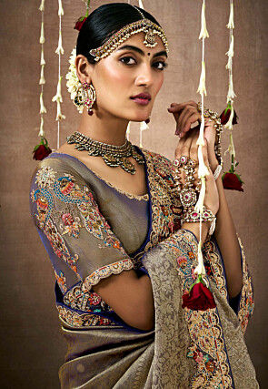 Beige Color Sarees: Buy Authentic Beige Sarees at Amazing Prices ...