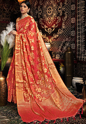 Buy Trendy Indian Designer Women's Red Wedding Sarees Online