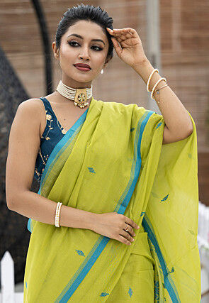 Cotton Sarees: Buy Indian Designer Pure Cotton Sarees Online | Utsav ...
